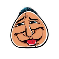 Foolish cartoon face vector illustration free image download