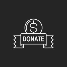 Donation line icon N90 free image download