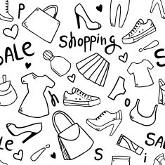 Shopping sale pattern free image download