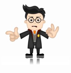 Ben Boy Cartoon Character Magican Magus Wizard unfriendly N12 free ...