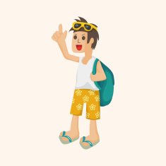 Boy character theme elements N32 free image download