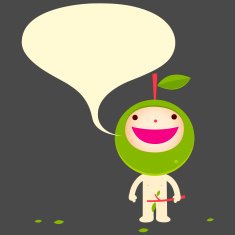 Talking apple head character free image download