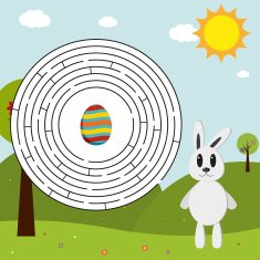 Easter maze free image download