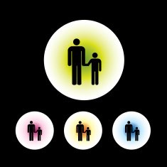 Son and dad symbol free image download