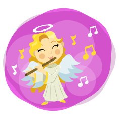 Angel With Flute free image download