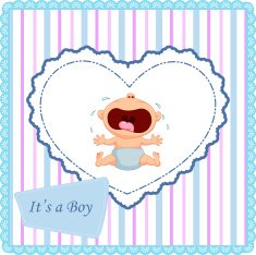 Cartoon baby boy crying card N4 free image download