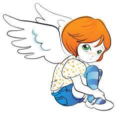 Little angel contour free image download