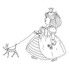 Princess and dog free image download