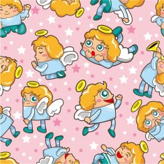 Seamless angel pattern N4 free image download