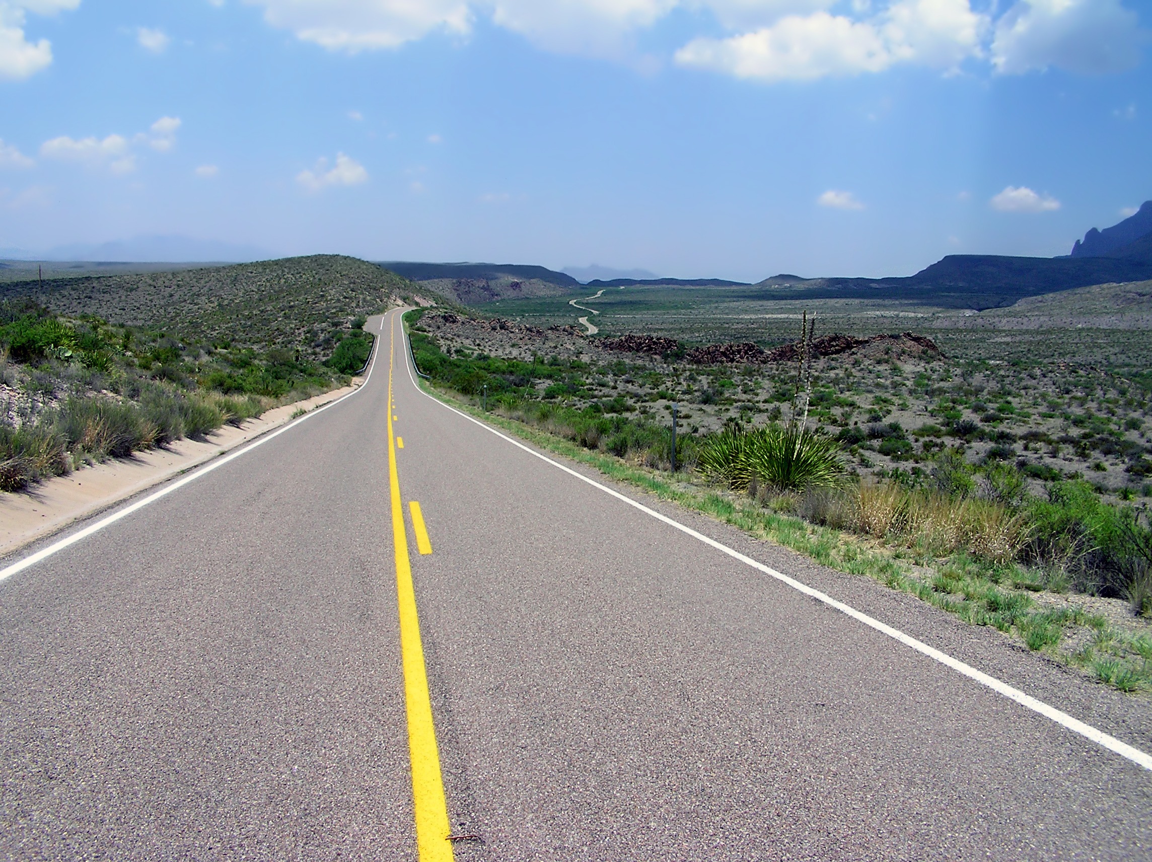 Highway across the road big bend free image download