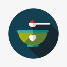 Baby food bowl flat icon with long shadow eps10 N60 free image download