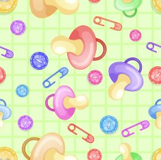 Baby pacifier pattern free image download