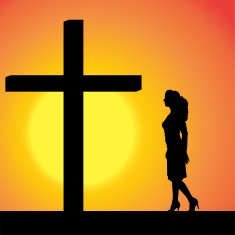 Vector silhouettes of woman N20 free image download