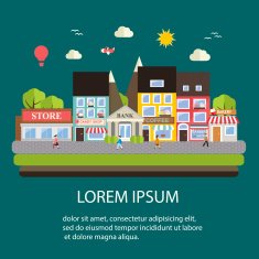 Small town urban landscape N3 free image download