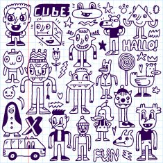 Wacky crazy doodles set 6 Vector illustration Hand drawn N2 free image ...