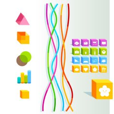 Pseudo Scientific pattern abstract shapes icons illustration free image ...