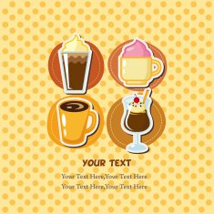 Cartoon coffee card N2 free image download