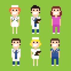 Pixel Art Hospital free image download