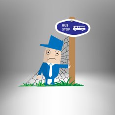 Waiting for bus free image download