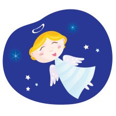 Christmas angel boy free image download