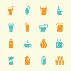 Beverage Icons Set 4 - Color Series free image download