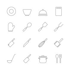 Kitchen icons set N5 free image download