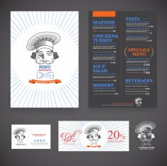 Set menu template free image download