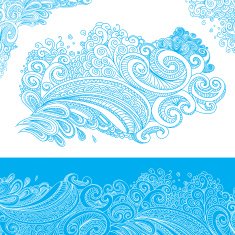 Blue motif designs free image download