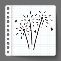 Doodle firework free image download