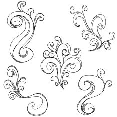 Scroll in sketch style free image download
