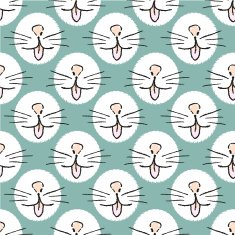 Seamless texture with cats noses and tongues free image download