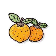 Chinese New Year Mandarin Oranges doodle free image download