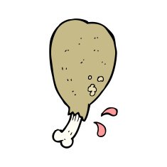 Cartoon Chicken Leg N28 free image download
