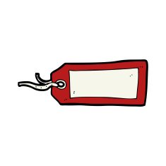 Cartoon luggage tag free image download