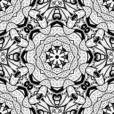 Vector Seamless Abstract Black and White Tribal Pattern N4 free image ...