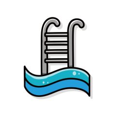 Swimming pool doodle N2 free image download