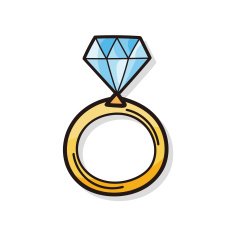 Diamond ring doodle N2 free image download