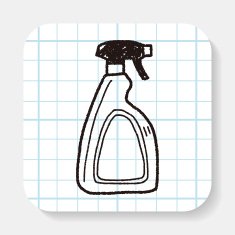 Cleaner bottle doodle N5 free image download