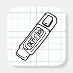 Correction pen doodle free image download
