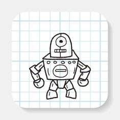 Robot doodle N108 free image download