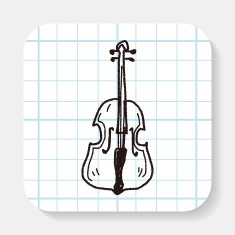 Cello doodle free image download