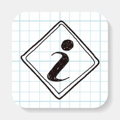 Information sign doodle free image download