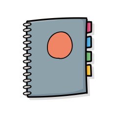Stationery notebook doodle free image download