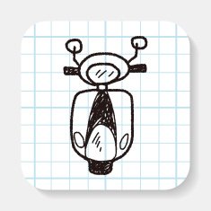 Motorcycle doodle N15 free image download