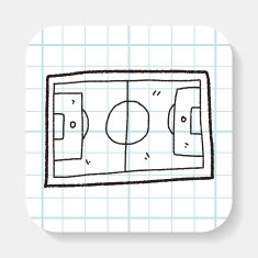 Basketball court doodle free image download