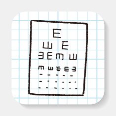 Eye test doodle free image download