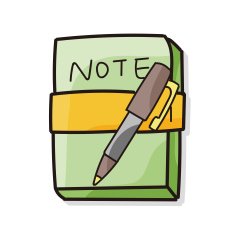 Stationery notebook doodle N2 free image download