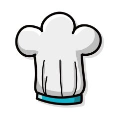 Chef hat color doodle free image download