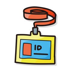ID card color doodle N2 free image download