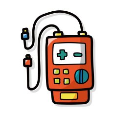 Power transformer color doodle N3 free image download